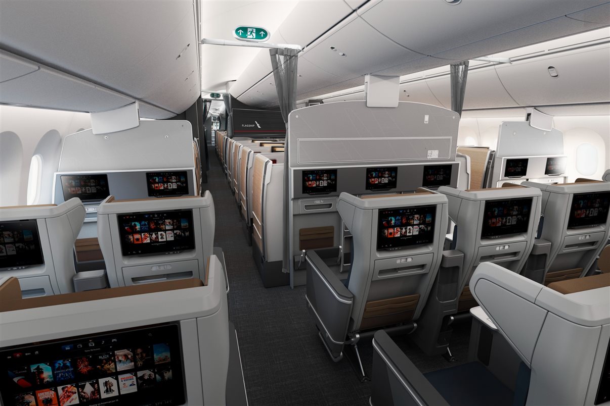American Airlines apresenta assentos Flagship Suite