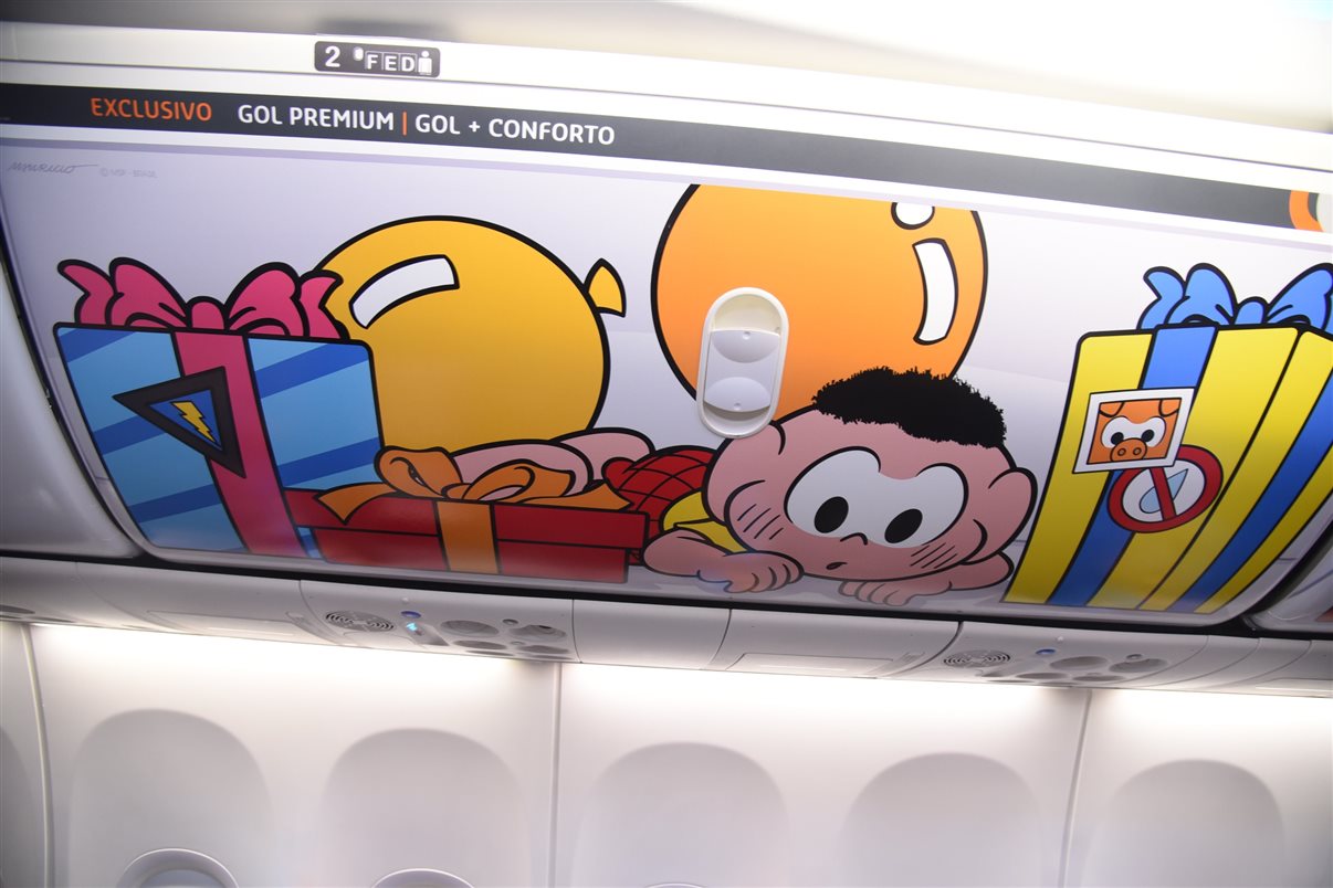 Gol lança avião tematizado da Turma da Mônica