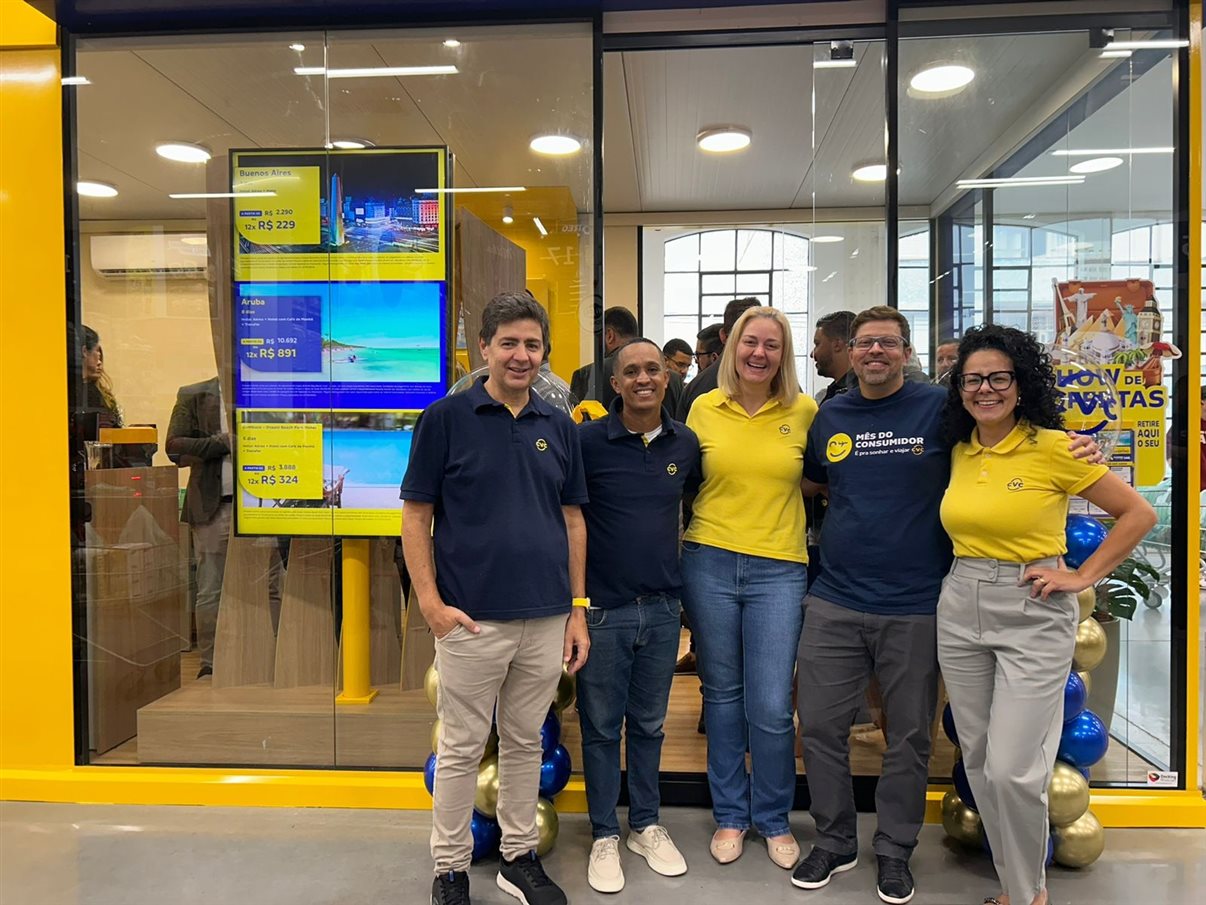 CVC inaugura loja modular, aposta como franqueadora