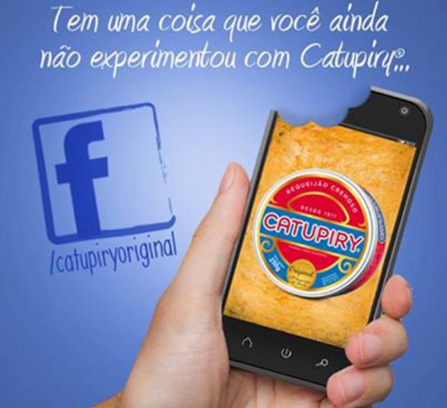 Catupiry, de latícinios, estreia página no Facebook