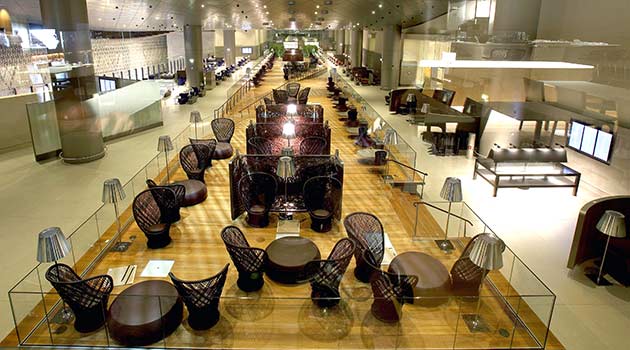 Veja fotos da nova sala vip da Qatar, em Doha | Aviação